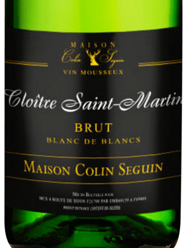 N.V. Maison Colin Seguin Cloître Saint Martin Blanc de Blancs Brut ...