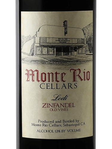 Monte Rio Cellars Zinfandel Old Vines | Vivino Australia
