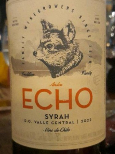 Andes Echo Syrah | Vivino US