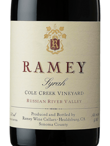 Ramey Syrah Cole Creek Vineyard | Vivino US