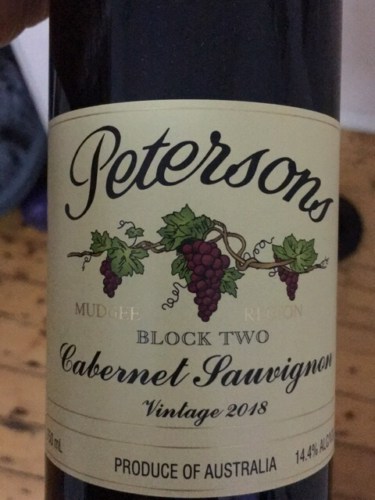 Petersons Block Two Cabernet Sauvignon | Vivino US