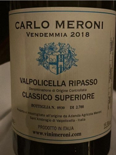 Meroni Carlo Meroni Valpolicella Ripasso Classico Superiore | Vivino US