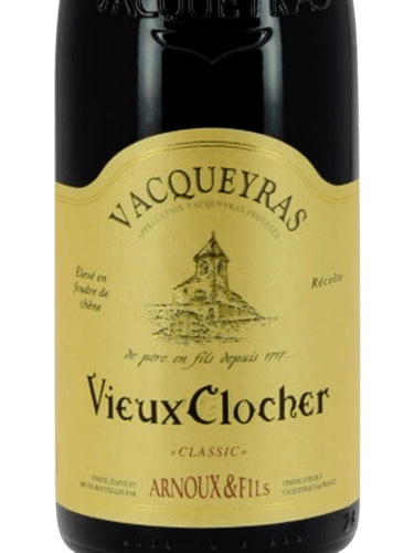 Vieux Clocher Classic Vacqueyras Rouge | Vivino US
