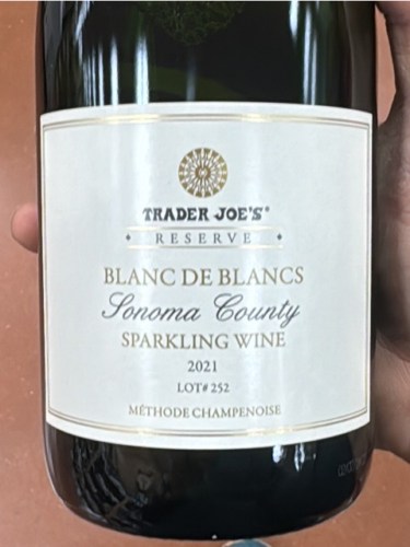 Trader Joe's Reserve Lot# 252 Blanc de Blancs Sparkling | Vivino US