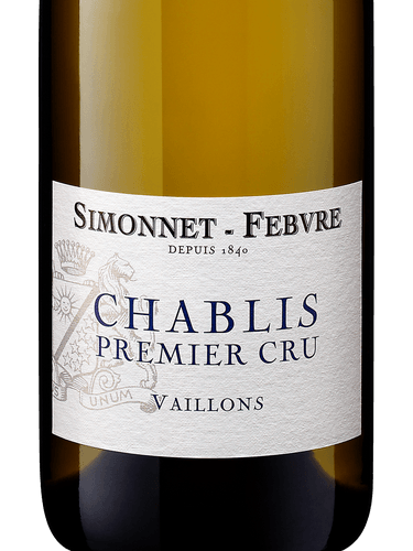 2018 Simonnet-Febvre Vaillons Chablis Premier Cru | Vivino US