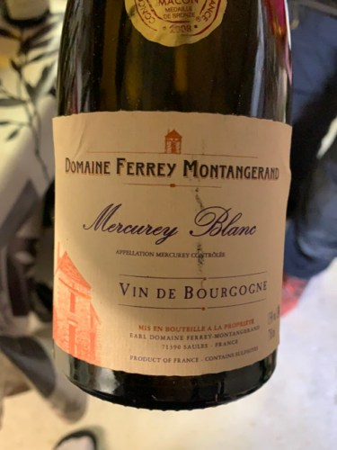 Ferrey Montangerand Mercurey Blanc | Vivino US