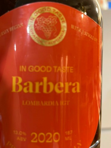 In Good Taste Wines Barbera | Vivino US