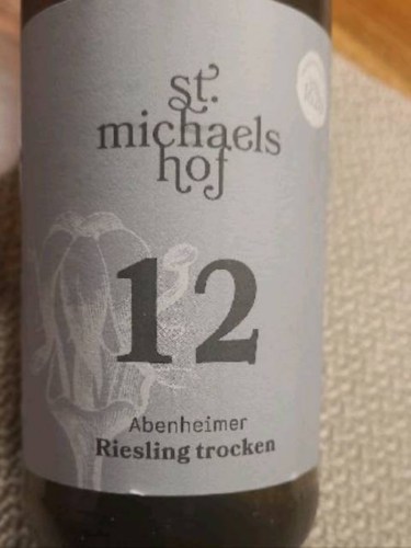 St Michaels Hof 12 Abenheimer Riesling Trocken | Vivino US