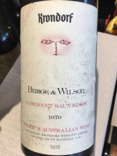 Krondorf Burge & Wilson Cabernet Sauvignon | Vivino US
