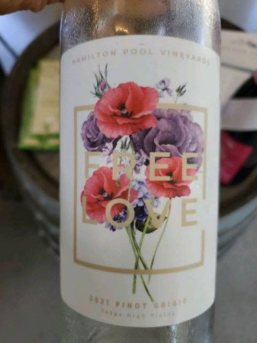 Hamilton Pool Vineyards Free Love Pinot Grigio | Vivino US