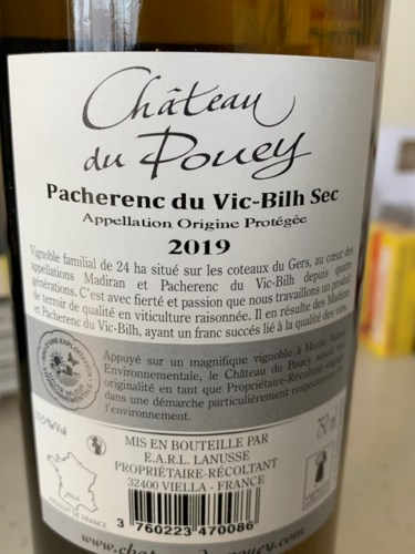 Château du Pouey Pacherenc du Vic-Bilh Sec | Vivino