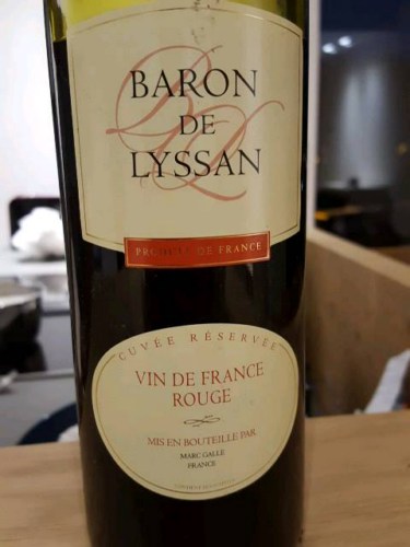 Marc Galle Baron de Lyssan Cuvée Réservee Rouge | Vivino US