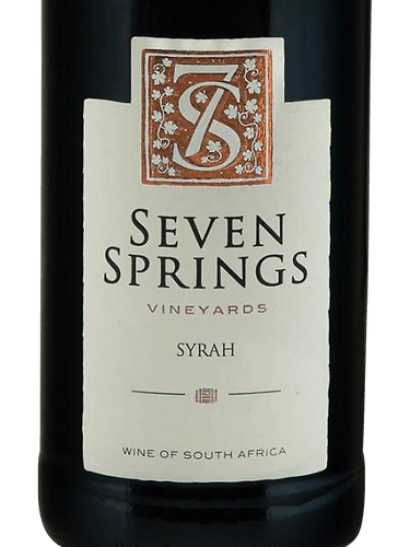 Seven Springs Vineyards Syrah | Vivino English