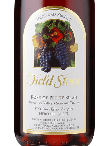Field Stone Vineyard Select Heritage Block Rosé of Petite Sirah | Vivino US