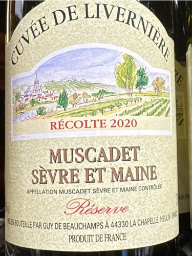 Castel Freres Cuvée de Liverniere Réserve Muscadet Sevre Et Maine ...