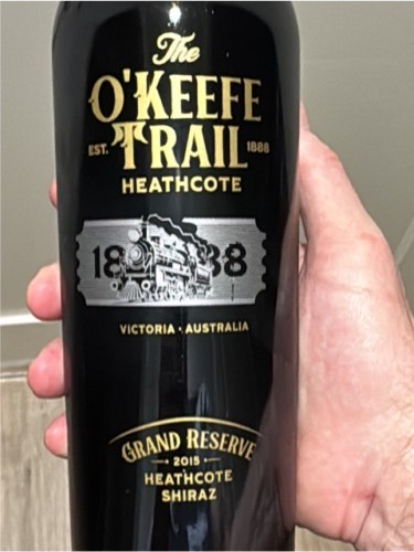 1888 O'Keefe Trail Grand Reserve Shiraz | Vivino English