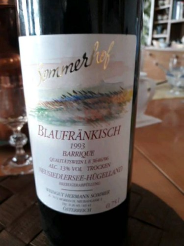Hermann Sommer Sommerhof Blaufrankisch Barrique | Vivino Singapura
