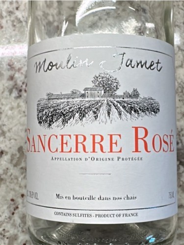 Moulin Jamet Sancerre Rosé | Vivino Français
