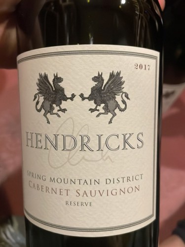 Hendricks Reserve Cabernet Sauvignon | Vivino US