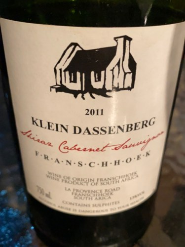 Klein Dassenberg Franschhoek Shiraz Cabernet Sauvignon | Vivino US