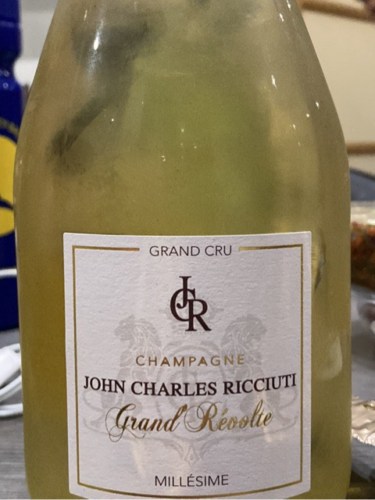 John Charles Ricciuti Grand Révolte Millésime Champagne Grand Cru ...