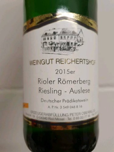 Weingut Reichertshof Rioler Römerberg Riesling Auslese | Vivino US