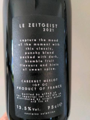 Le Zeitgeist Cabernet - Merlot | Vivino US