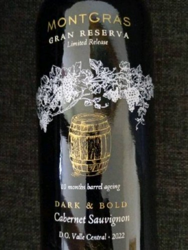 MontGras Dark & Bold Gran Reserva Limited Release Cabernet Sauvignon ...