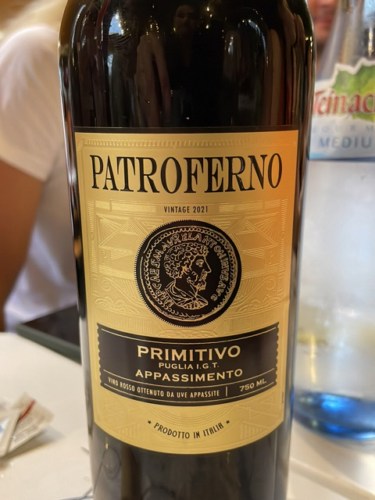 Patroferno Appassimento Primitivo | Vivino