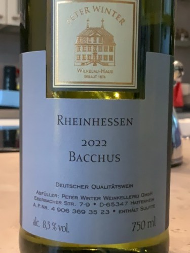 Peter Winter Bacchus | Vivino US