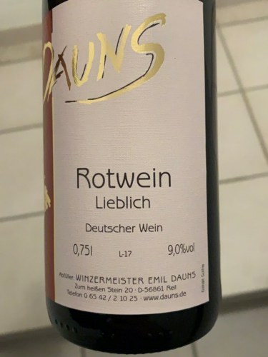 Dauns Rotwein Lieblich | Vivino US