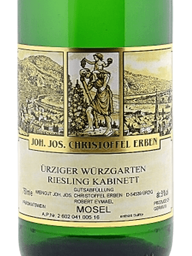 Joh. Jos. Christoffel Erben Ürziger Würzgarten Riesling Kabinett ...