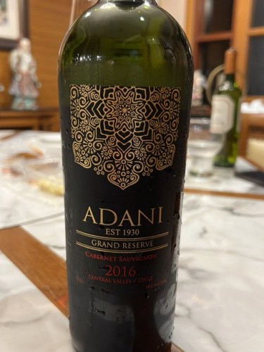 Adani Grand Reserve Cabernet Sauvignon | Vivino Portugal