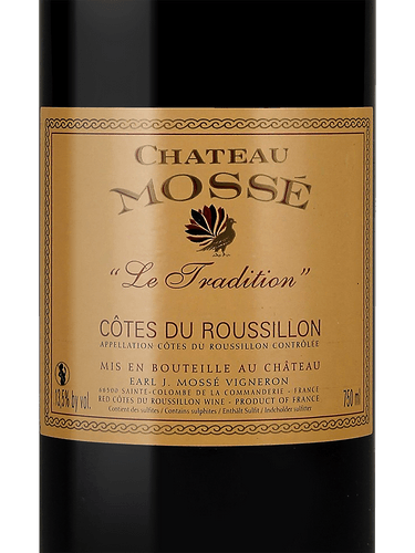 Château Mossé Le Tradition Côtes du Roussillon | Vivino US