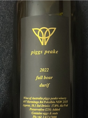 Piggs Peake Full Boar Durif | Vivino US