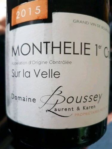 Domaine Boussey Monthélie 1er Cru 'Sur la Velle' Rouge | Vivino US