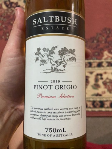 Saltbush Premium Selection Pinot Grigio | Vivino US