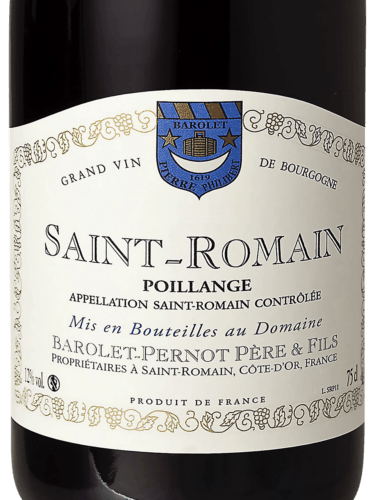 Barolet Pernot Père & Fils Saint-Romain Poillange Rouge | Vivino US