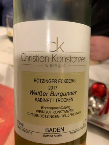 Weingut Christian Konstanzer Bötzinger Eckberg Weisser Burgunder ...