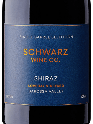 Schwarz Wine Co. Single Barrel Selection Loveday Vineyard Shiraz ...