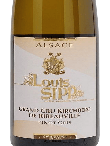 Louis Sipp Pinot Gris Alsace Grand Cru 'Kirchberg de Ribeauville ...