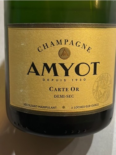 Amyot Carte Or Demi-Sec Champagne | Vivino US