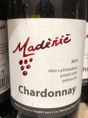 Maderic Chardonnay Pozdní sběr | Vivino US