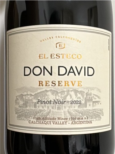 2021 El Esteco Don David Reserve Pinot Noir | Vivino US
