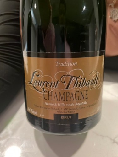 Laurent Thibault Hemlock Hills Cuvée Bagatelle Tradition Brut Champagne | Vivino Australia