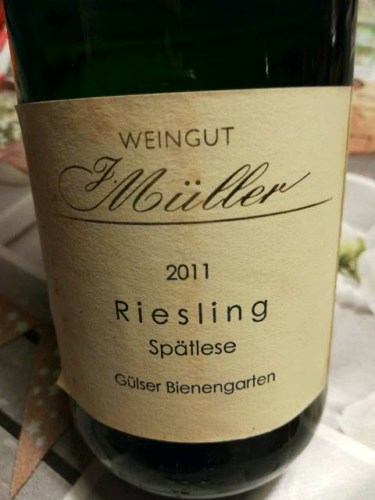 J Muller DE Gülser Bienengarten Riesling Spätlese | Vivino Australia