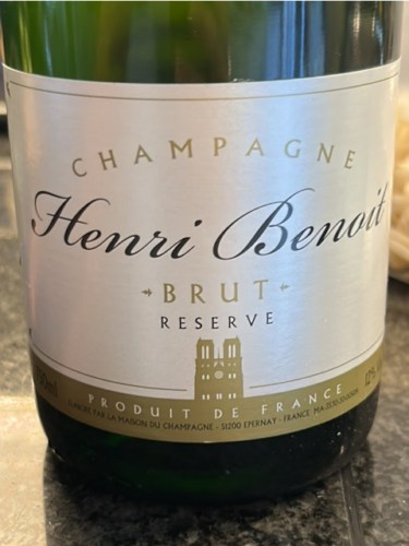 La Maison du Champagne Henri Benoit Brut Reserve Champagne | Vivino US