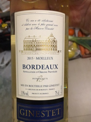 2021 Ginestet Bordeaux Moelleux | Vivino