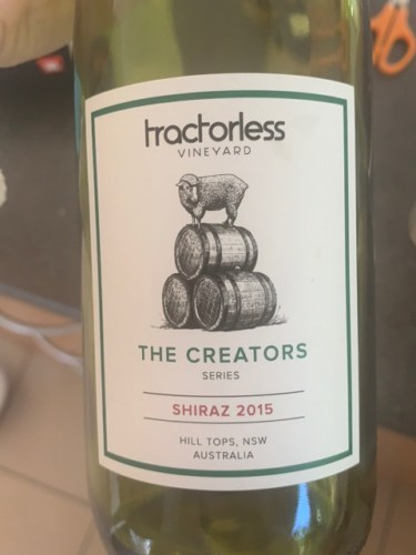 Tractorless Vineyard The Creators Series Shiraz | Vivino US