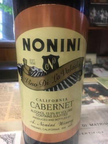 A. Nonini Winery Cabernet | Vivino US